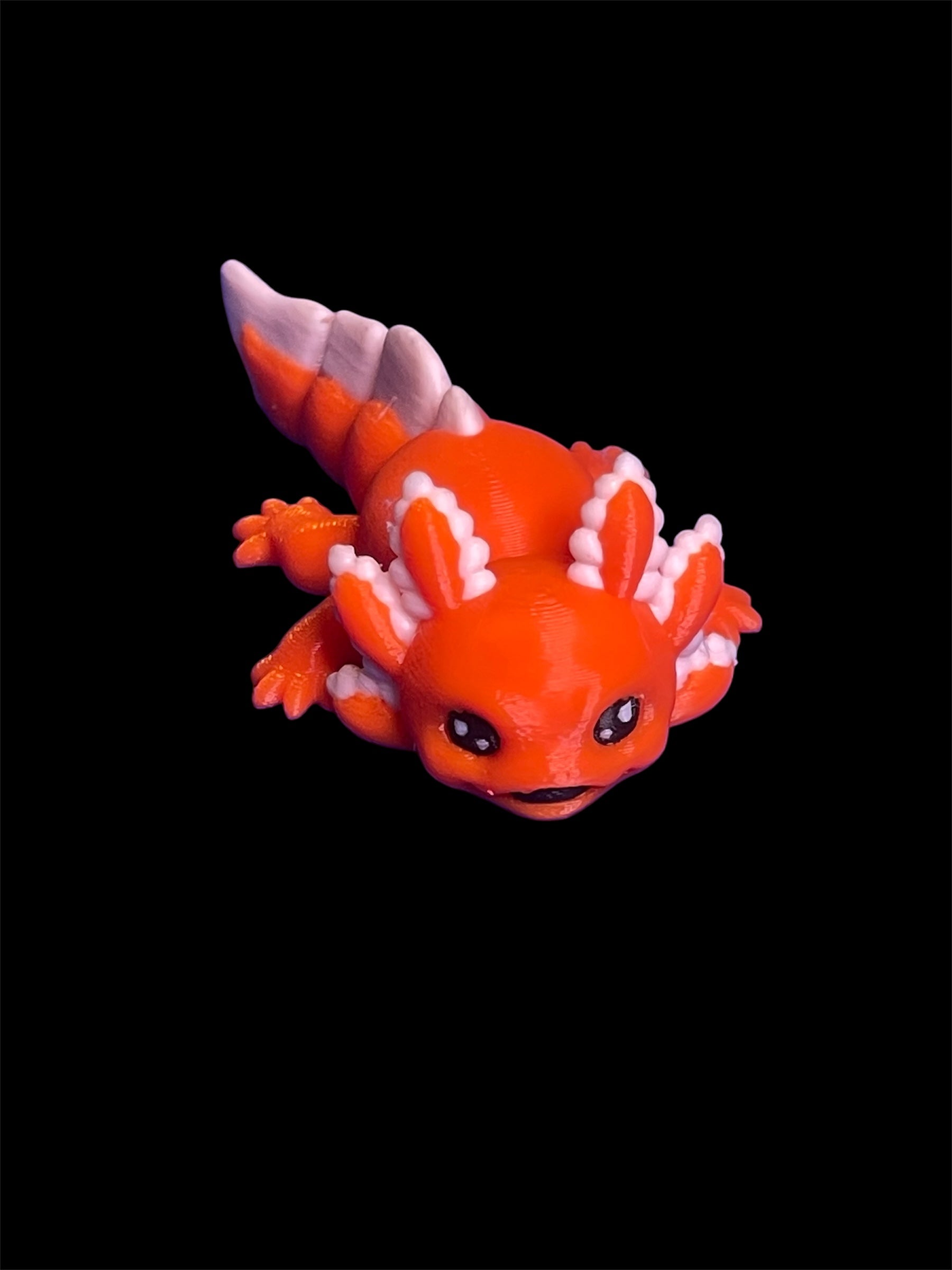 Orange Axolotl mini – Killer Print Studios